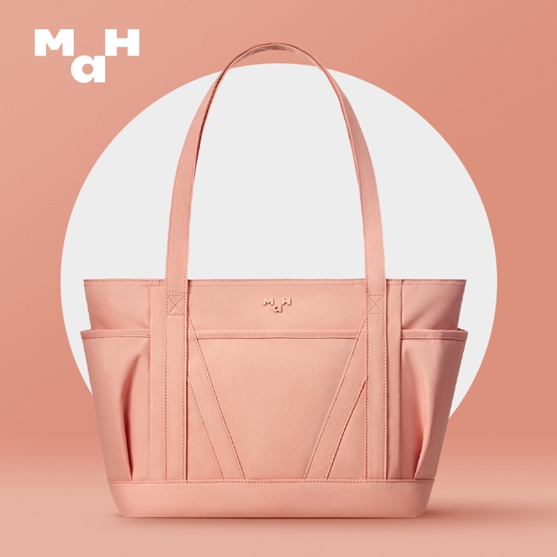 MAH 2609 Glacier Pink Series Large Capacity Commuter Tote Bag Laptop ...