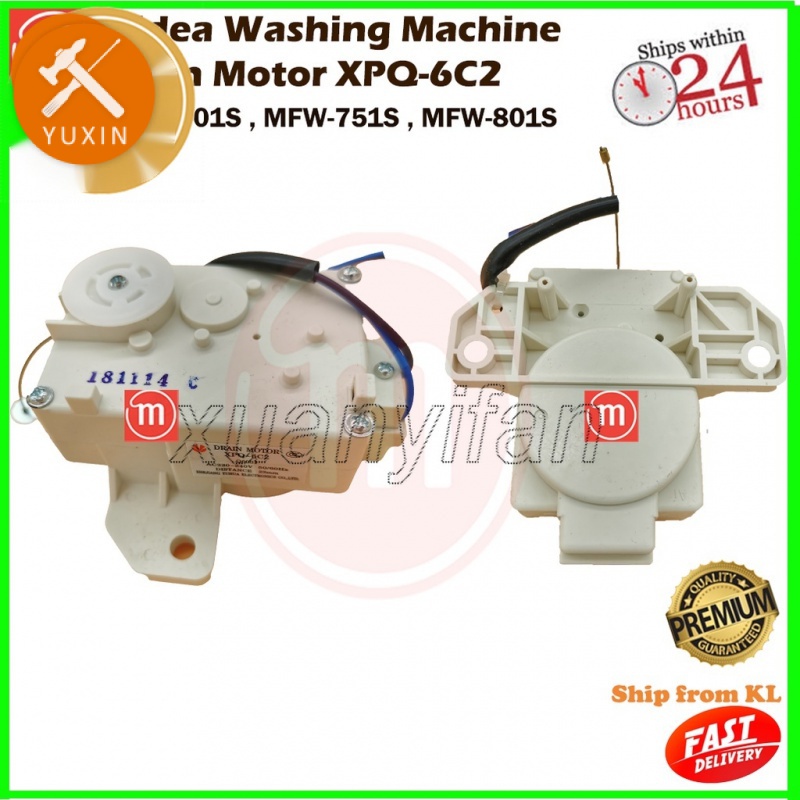 MIDEA WASHING MACHINE DRAIN MOTOR XPQ-6C2 MFW-701S MFW-751S MFW-801S ...