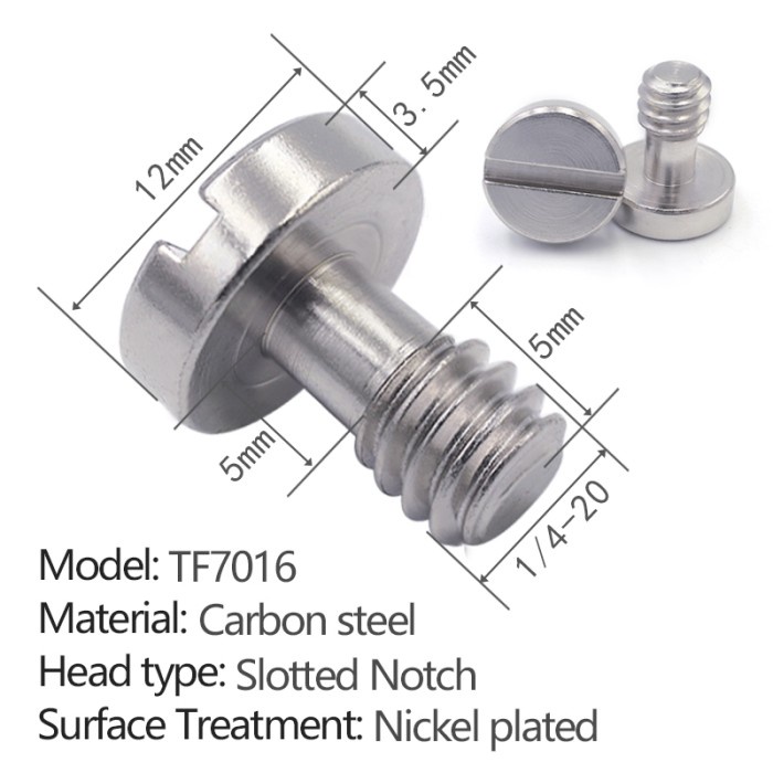 Slotted quick-release screw without Ring TF7016 - 2 pcs per pack ...