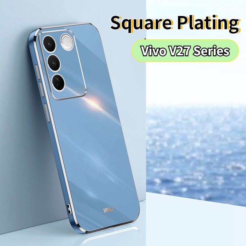 Square Plating Multi Color Casing For Vivo V27e V27 Pro 4G 5G 2023 ...