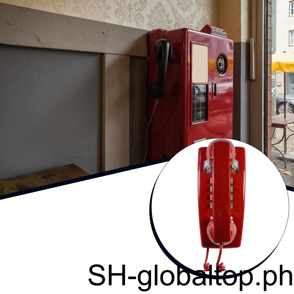 Bedroom Vintage Wall Mounted Corded Phone with Indicator Home Hotel ...