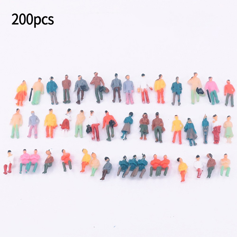 200 Piece Figures Standing Two Seated Figures Model Building Convolute ...