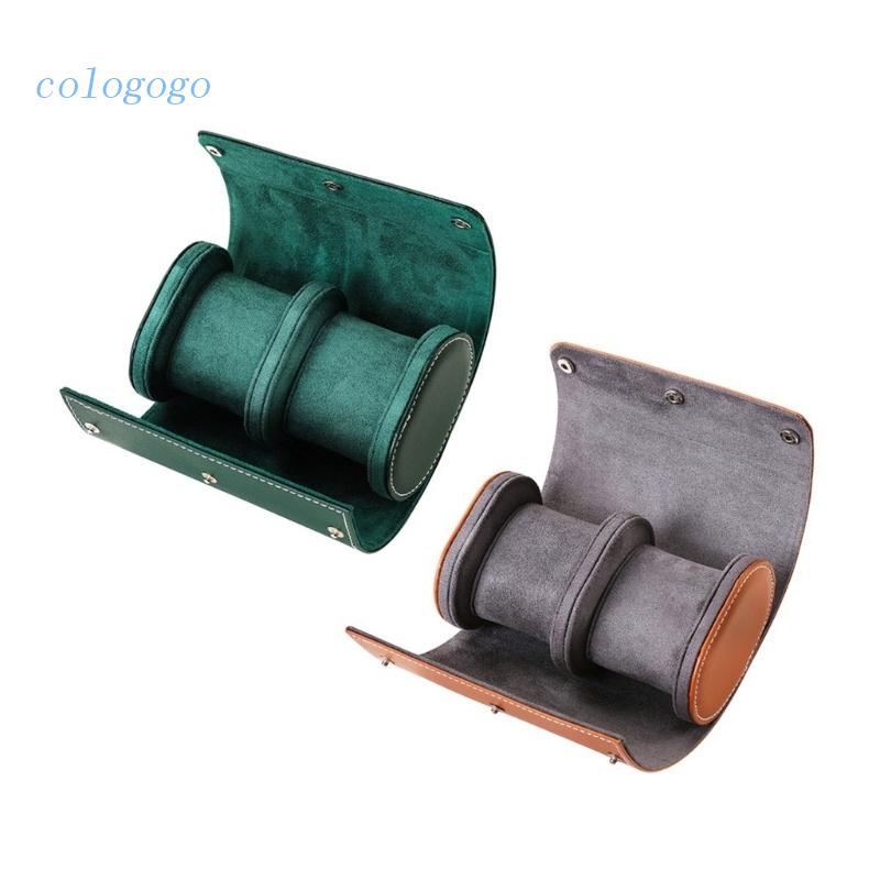COLO Handmade Leather Watch Rolls Box Travel Watch Roll with Velvet ...