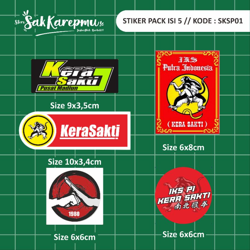 IKS PI Sticker Pack // contains 5 stickers // must confirm KTA | Shopee ...
