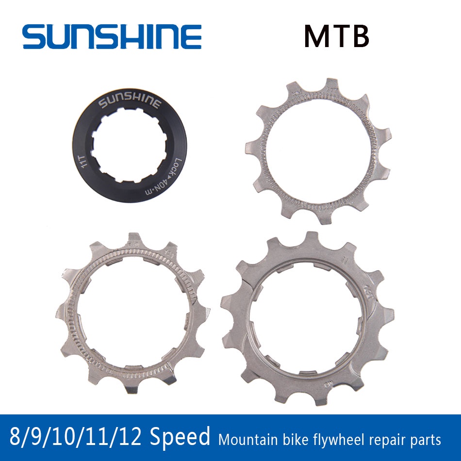 SUNSHINE 1pcs bicycle Cassette Cog MTB Bike 8 9 10 11 12 Speed 11T 12T 13T Freewheel Parts For ...