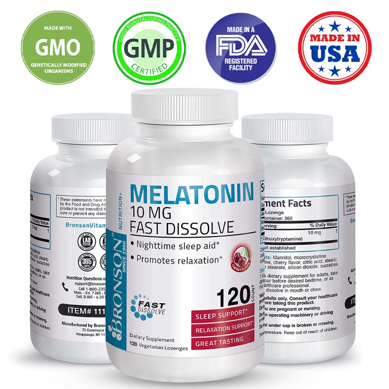 Melatonin Improves Insomnia, Natural Healthy Sleep Aid, Supports ...