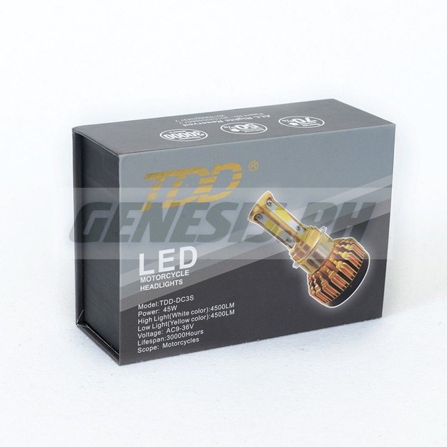 Genesis TDD Motorcycle Headlight 45W Universal Super Bright Head Light ...