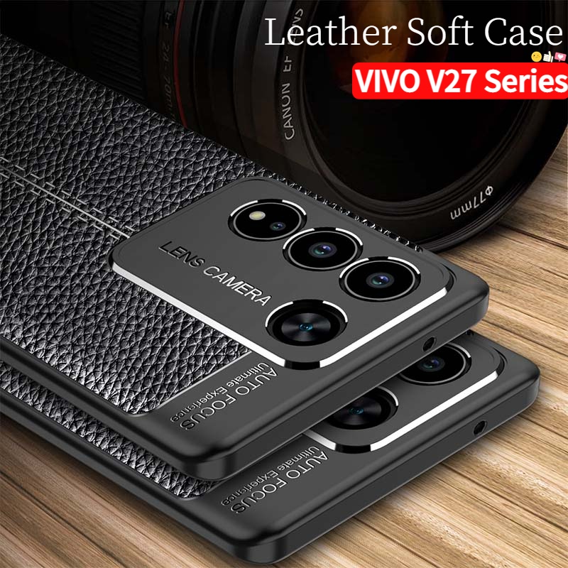 Casing for VIVO V27 Pro V27Pro 5G Phone Case Leather TPU Soft Silicone ...