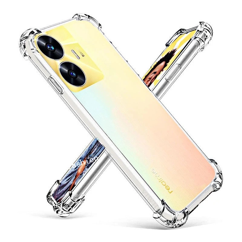 Clear Phone Case For realme C55 NFC 5G Real me Transparent Shockproof ...