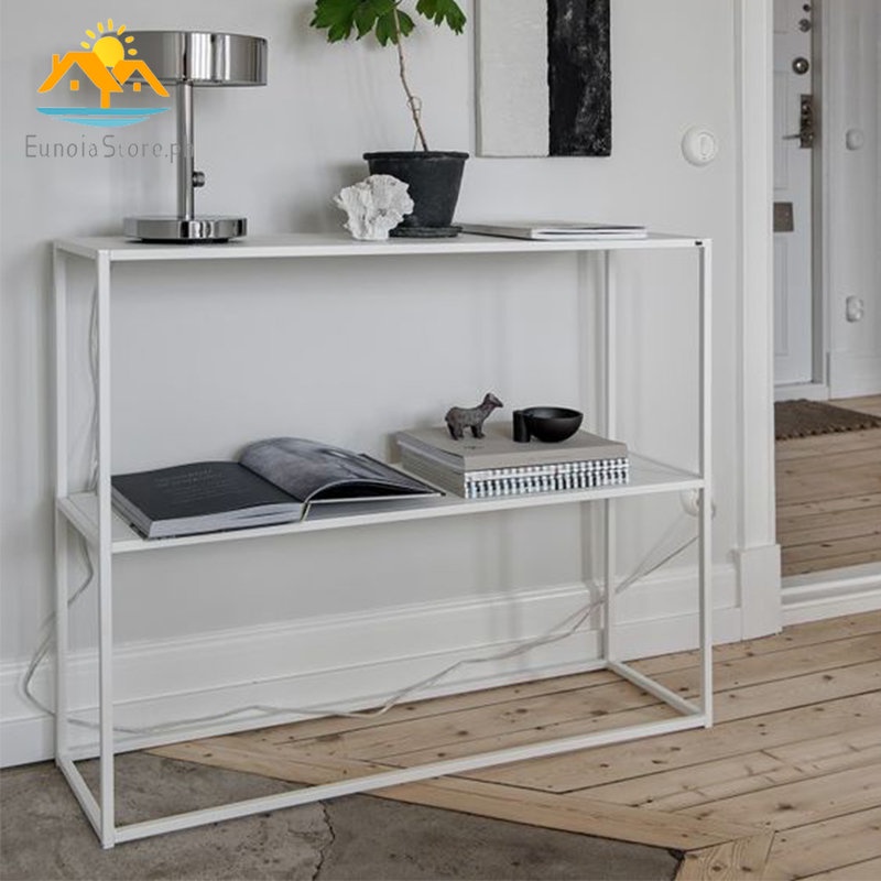 Nordic Console Table 2 Layer Iron Storage Table Corridor Entry Table ...