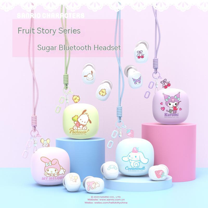 HelloKitty Fruit Story Cube Sugar Bluetooth Headset In-Ear High-Quality ...