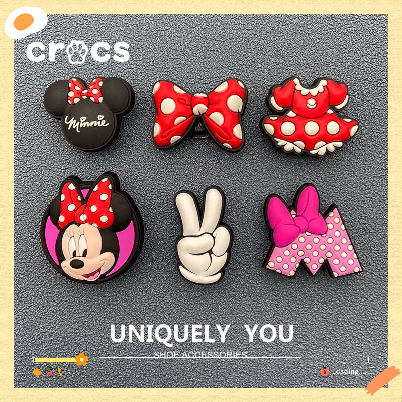 crocs jibbitz charms Minnie Mouse cartoon accessories jibbitz for crocs ...