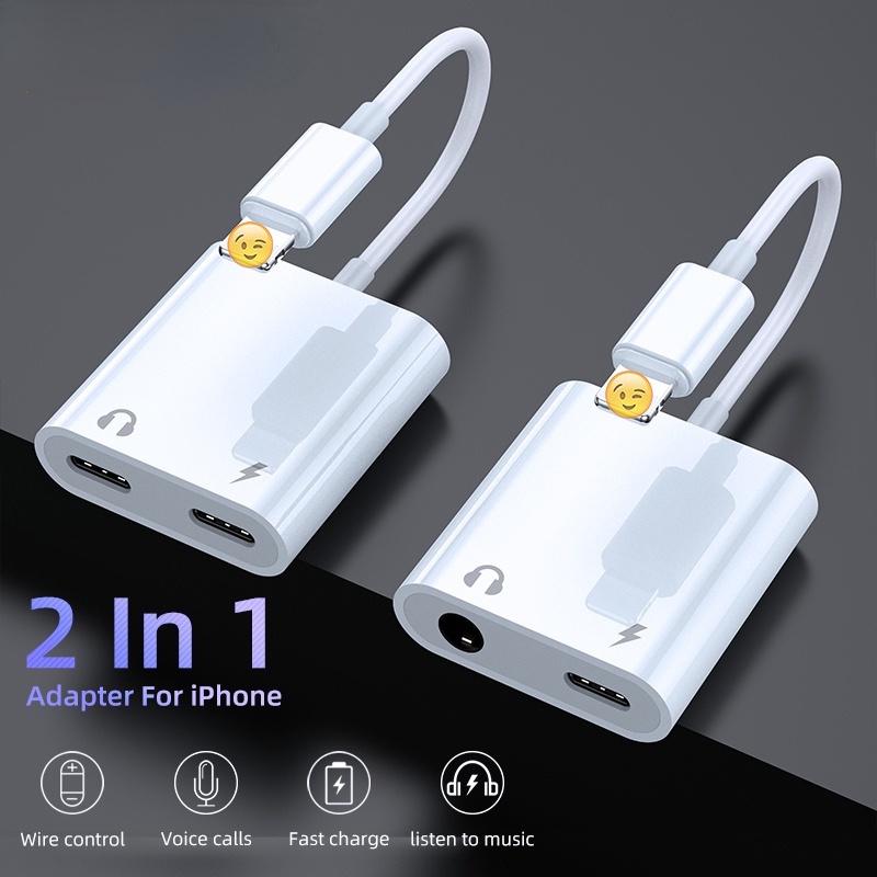 3.5mm Headphone Jack Adapter, Splitter Jack Compatible Audio+Charge ...