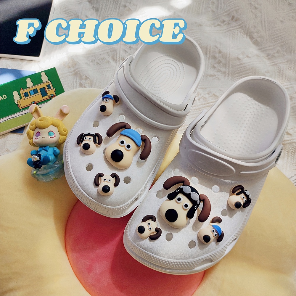 Cute Cartoon Dog Shoes Charm -croc /jibz /Button croc DIY-Cute Cartoon ...
