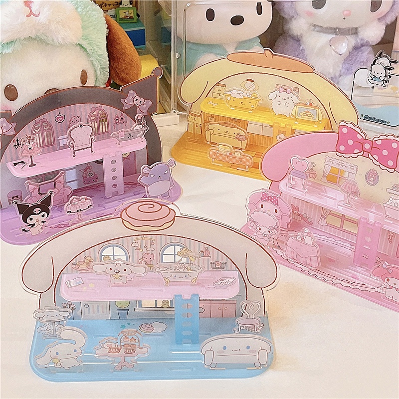 Sanrio Acrylic House Secret House Series DIY Friend Gift Desktop ...