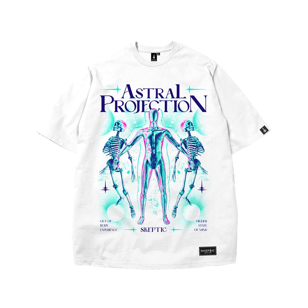 Skeptic: ASTRAL PROJECTION Oversized White Shirt | Shopee Philippines