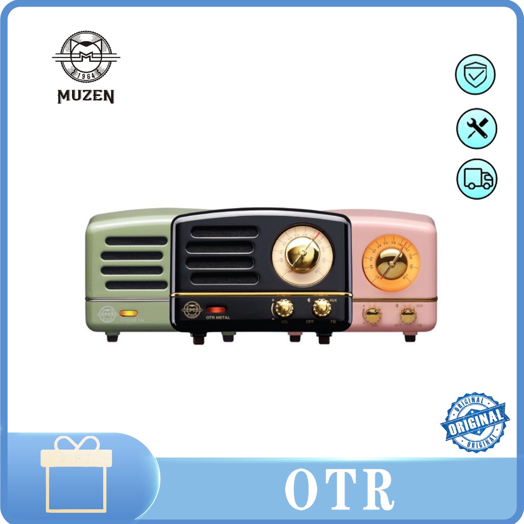 Muzen OTR Metal Frequency Radio And Bluetooth Speaker Mini | Shopee ...