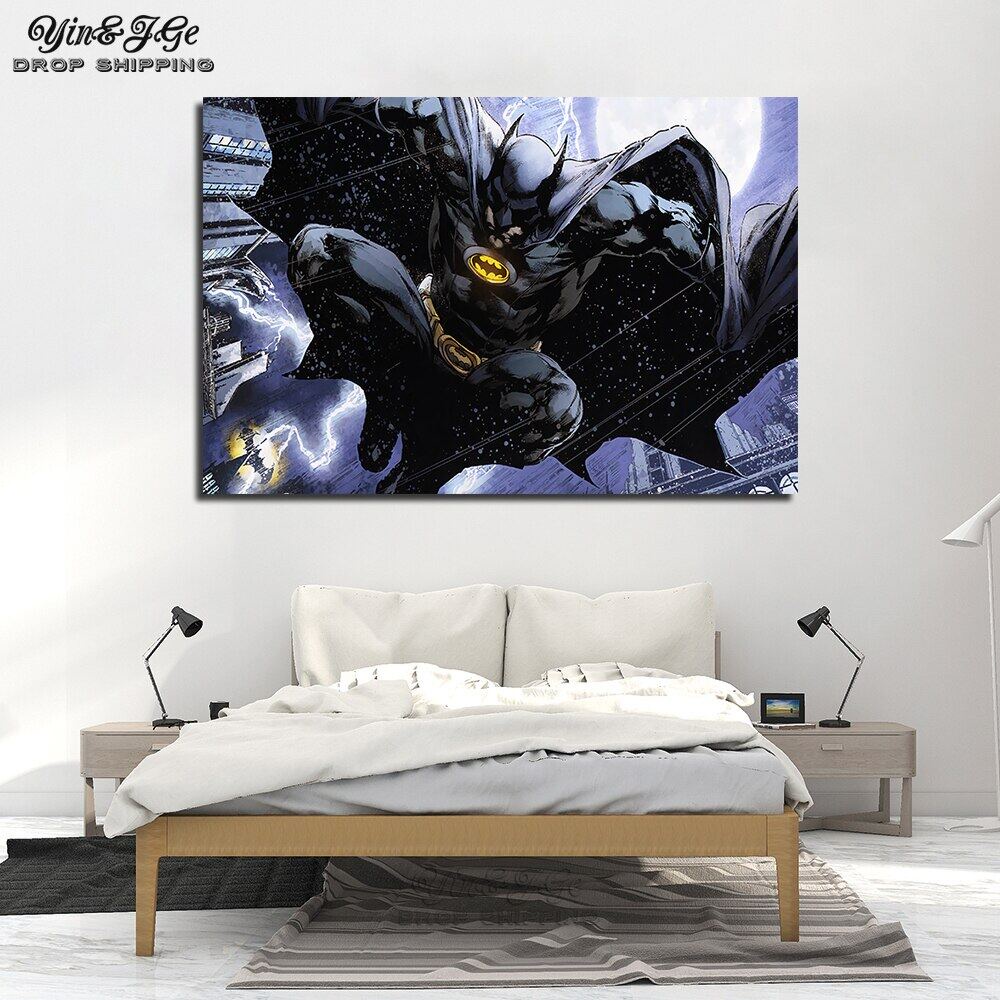 Comic Canvas Painting Wall Art Pictures Framework Living Room ...
