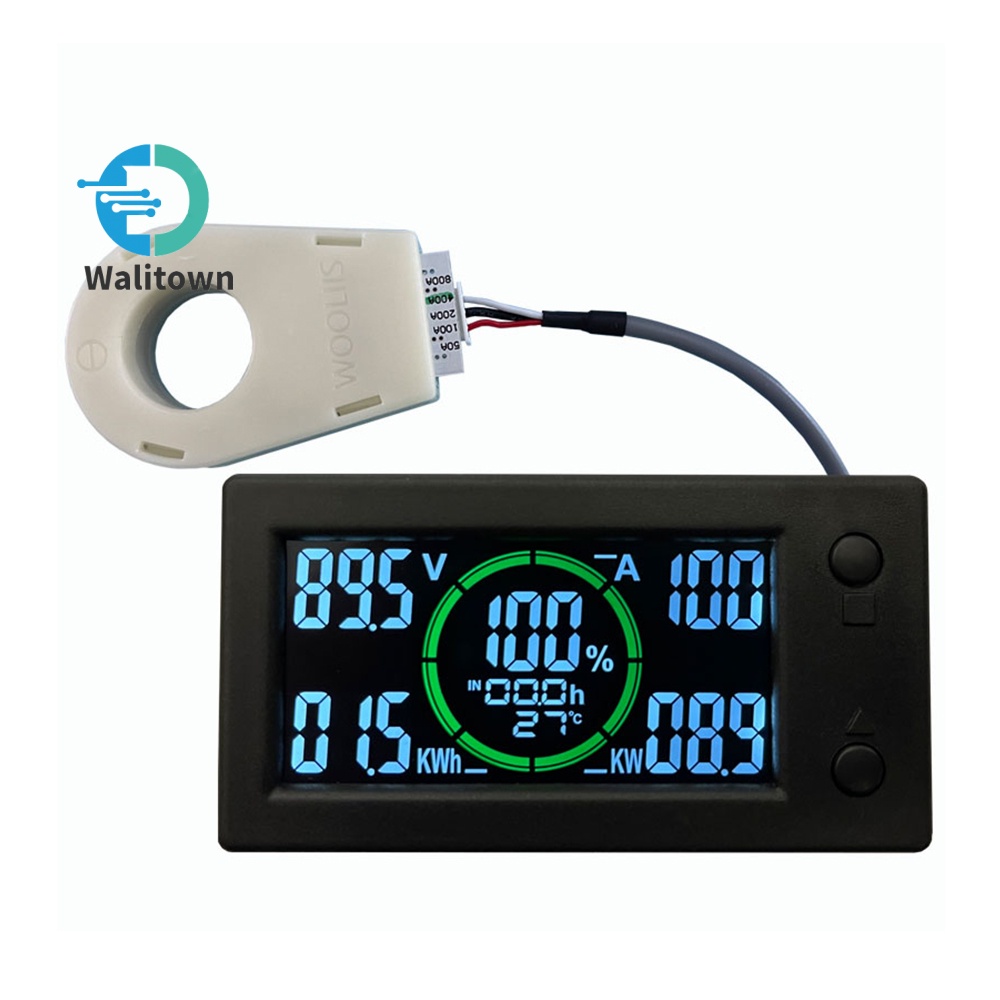 DC0-300V Current Voltage Meter Digital Mini Ammeter Voltmeter Gauge ...