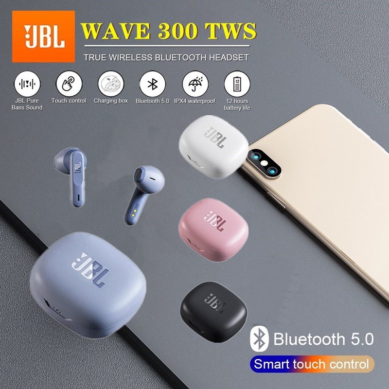 JBL Wave 300 TWS True Wireless Bluetooth Earphones Stereo Sports HIFI ...