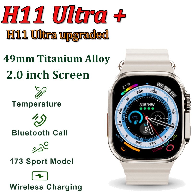 Original H11 Ultra Plus H12 Ultra Se Smart Watch 1:1 Series 9 NFC ...