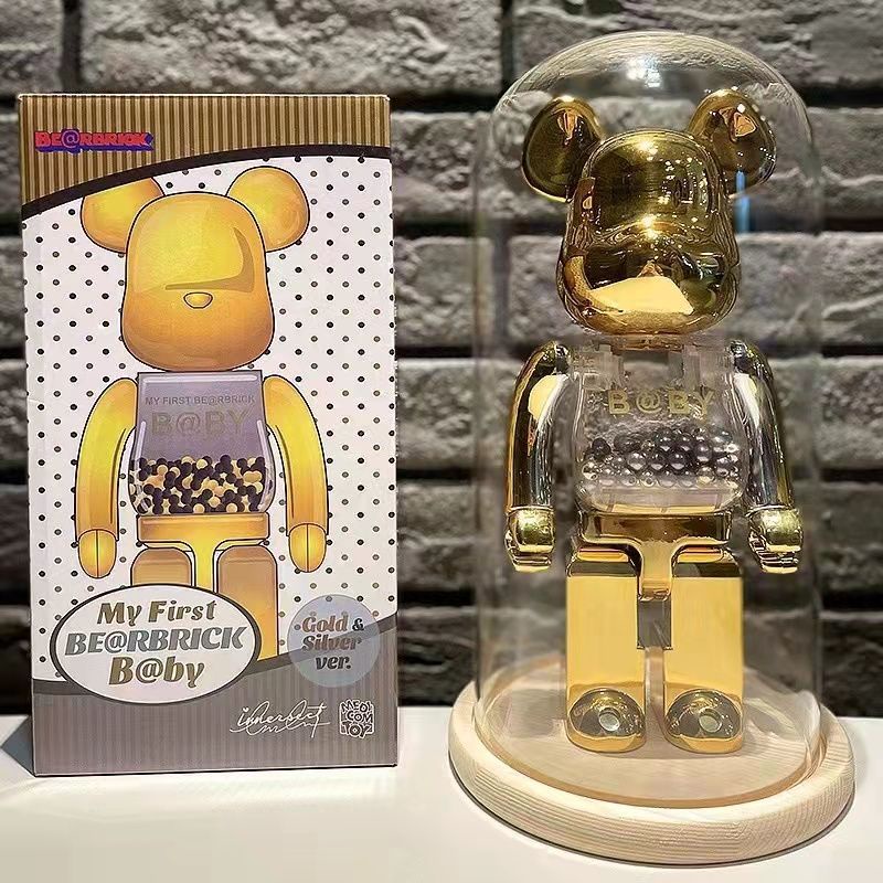 Violent Bear Display Box bearbrick 400% 1,000% Anti-Dust Cover Building ...
