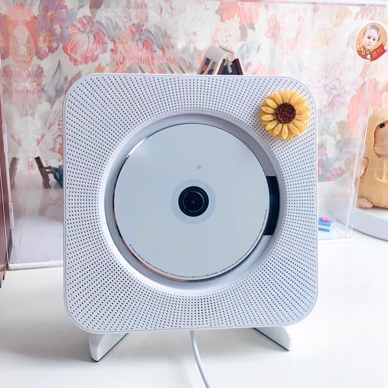 Wall-Mounted CD Player Home English Learning Voice Recorder Bluetooth ...