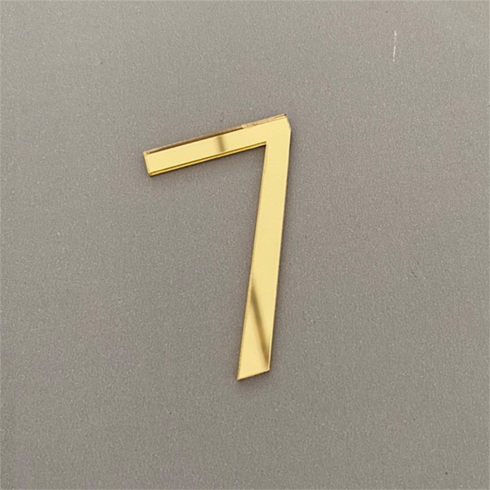 Self-adhesive 3d Numeral Plate Plaque Sign Gate Digits Number Tag Label ...