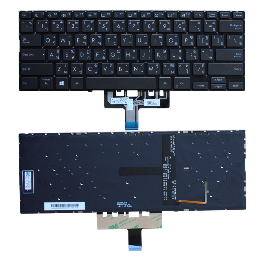 New Thai Backlit Keyboard for ASUS ZenBook UX463 Flip 14 | Shopee ...