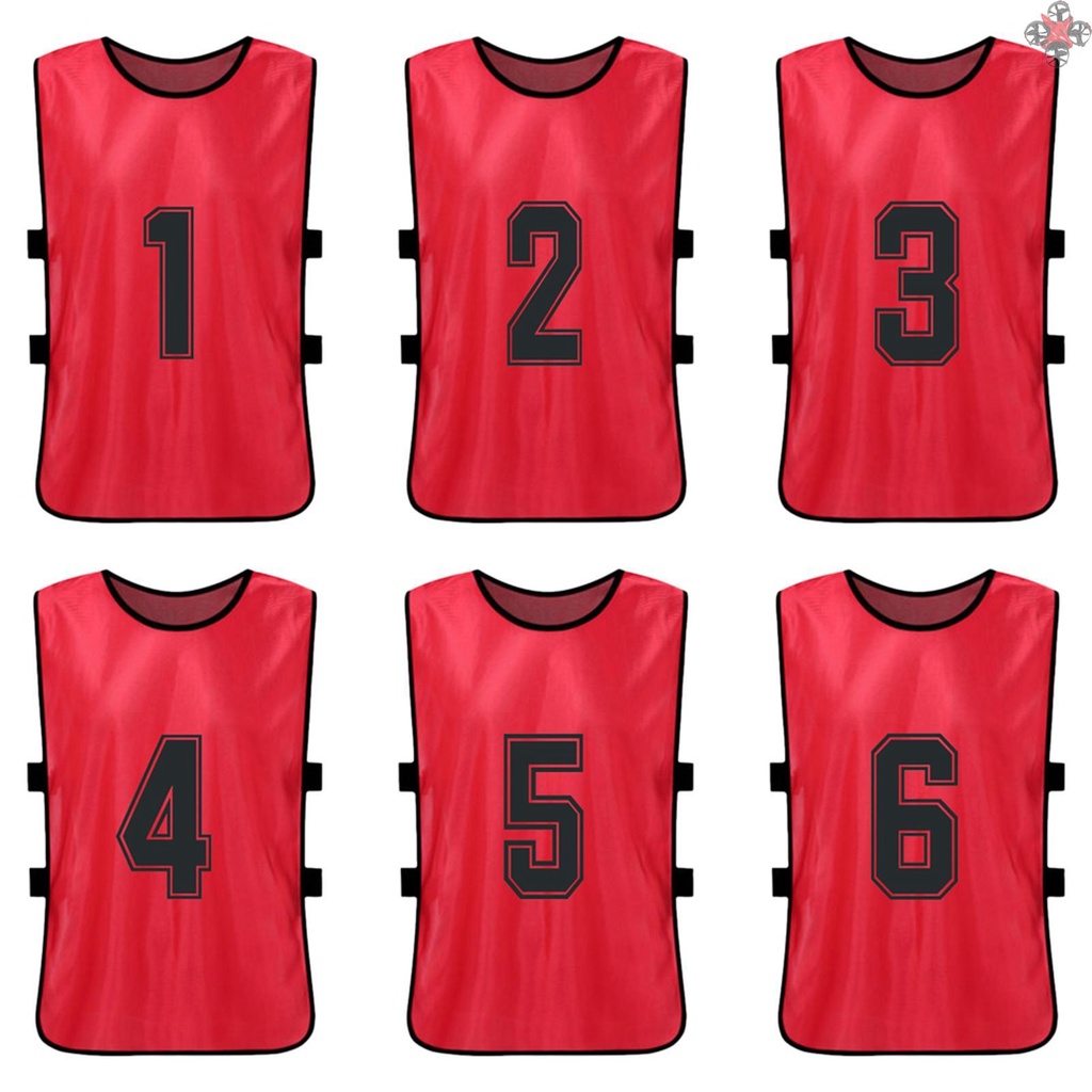12 PCS Adults Soccer Pinnies Quick Drying Football Team Jerseys Youth ...