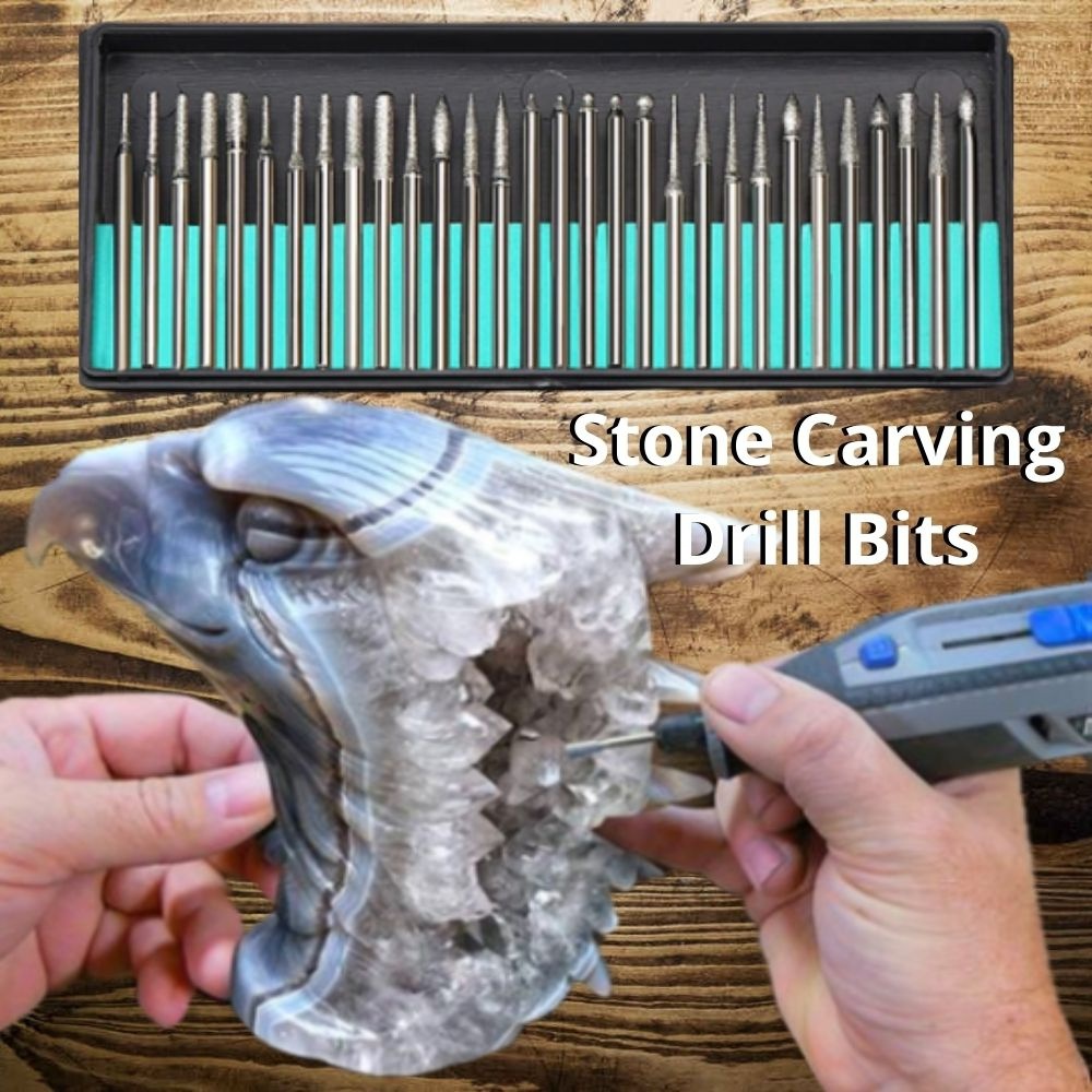 Diamond Stone Carving Bits Set of 30 PCS, Wood Stone Bone Engraving ...