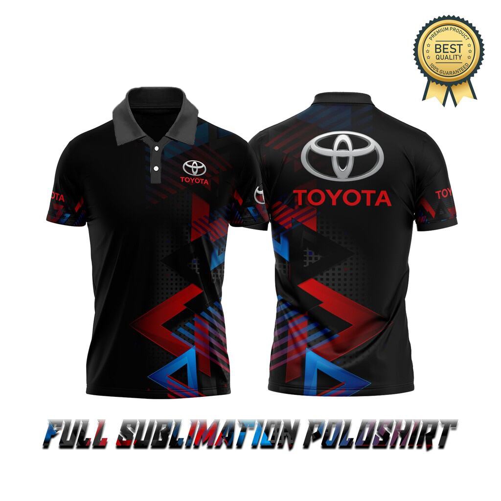 Toyota Poloshirt Full Sublimation Print - High Quality Toyota Polo ...