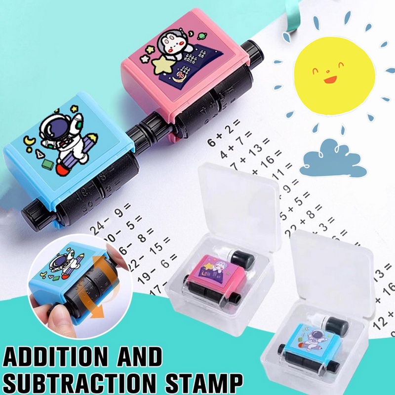 Rolling Stamp Number Rolling Addition And Subtraction Seal Stamp Kids ...
