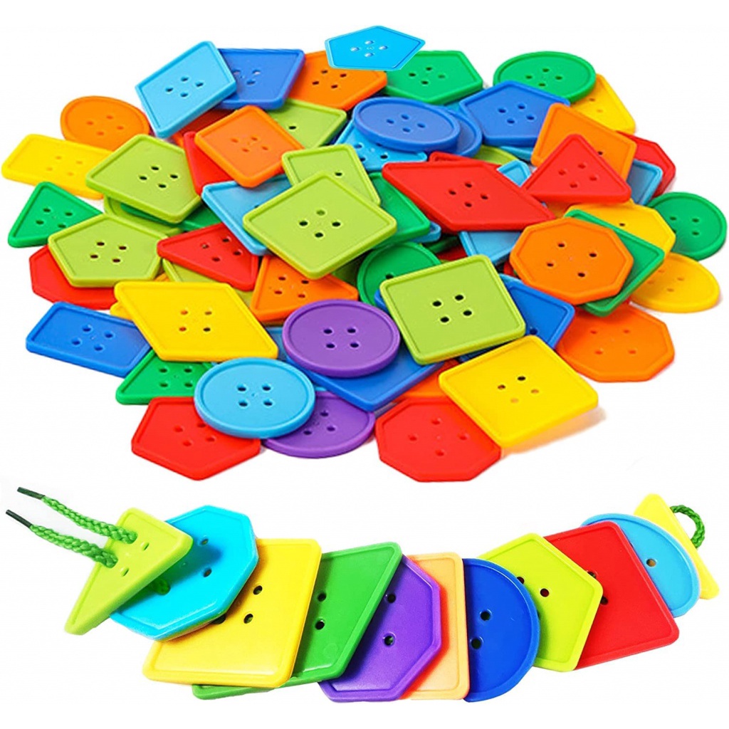 Montessori Lacing Button Beads for Kids Crafts | Shopee Philippines
