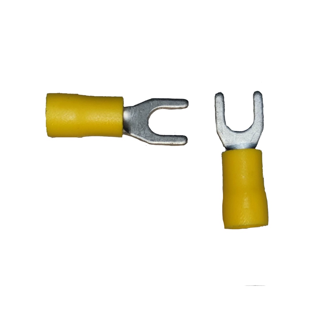 Grippes Terminal Lugs Y Type Yellow Insulation 5.5mm (5PCS + 5Pcs Free ...