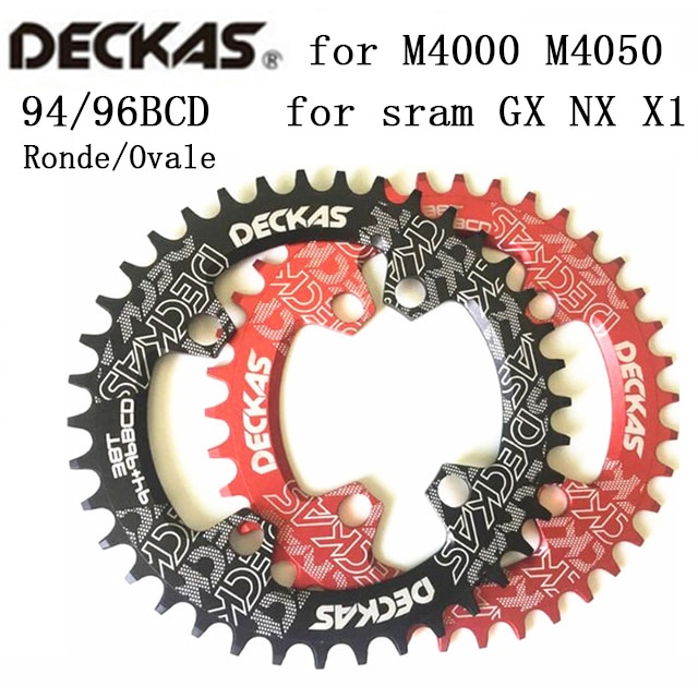 DECKAS 94/96BCD Chainring 32-38T MTB Bike Round/Oval Narrow Wide Chainwheel for Shimano ALIVIO ...