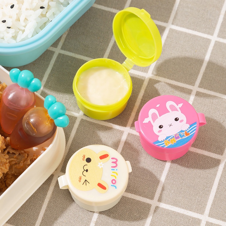 3/4PCS Mini Cute Carrot Shape Condiment Portable Salad Sauce Ketchup ...