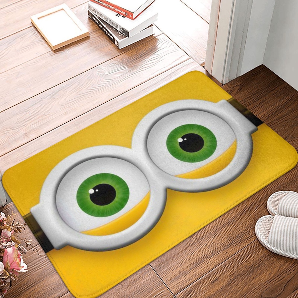 Minions Flannel Non-slip Floor Mat Rug Home Decor Door Mat Bathroom ...