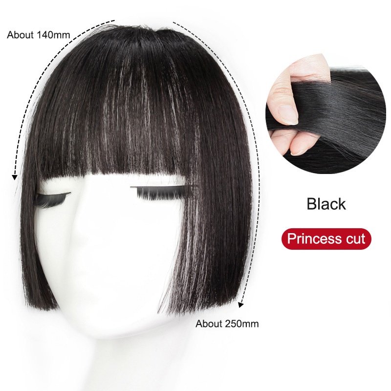 Princess Cut Bangs Cosplay Cute Realistic Hairstyle Triple Cut Aligned ...