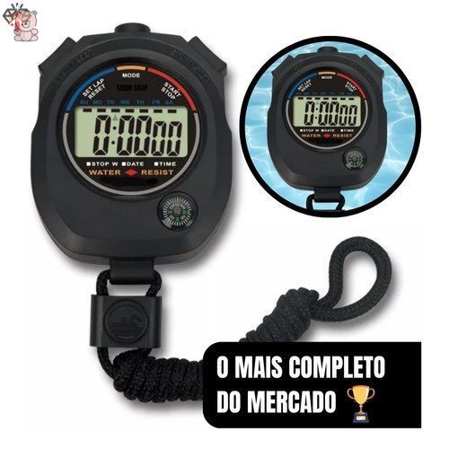 Digital Stopwatch, Waterproof Shockproof Accurate Electronic Timer with ...