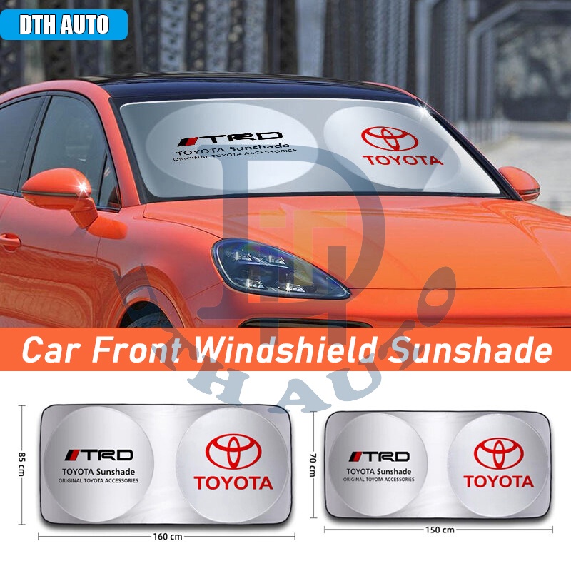 [Thickening] Toyota Car Front Windshield Sun Shade Visor Car Sunshade ...