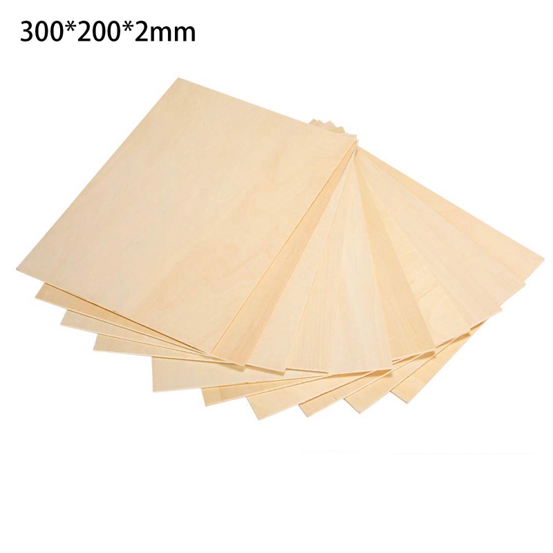 Boloni 5Pcs 2Mm A4 Balsa Wood Sheets Wooden Plate 210X297X2Mm For House ...