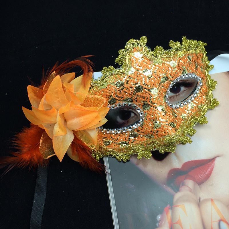 Lace Mask Masquerade Mask Half Face Masquerade Mask For Halloween Fancy ...