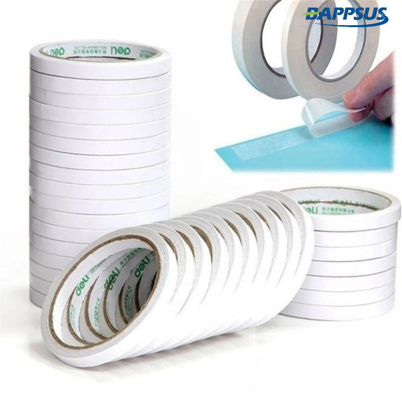 Double-Sided Adhesive sticker for Home Craft Office / White/Transparent ...