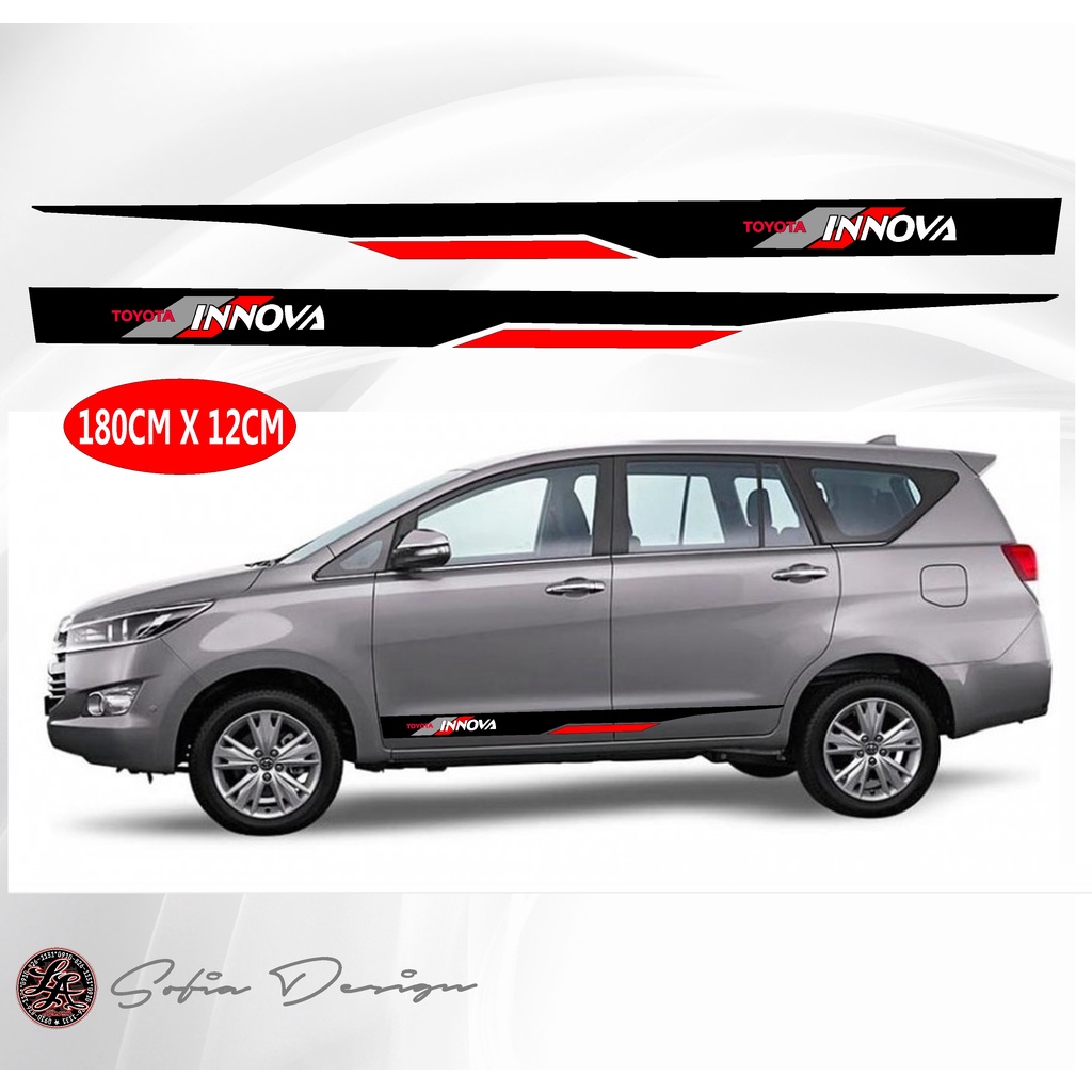 x2 Toyota Innova Body Decals Sticker / Machine Cut Vinyl Sticker ...