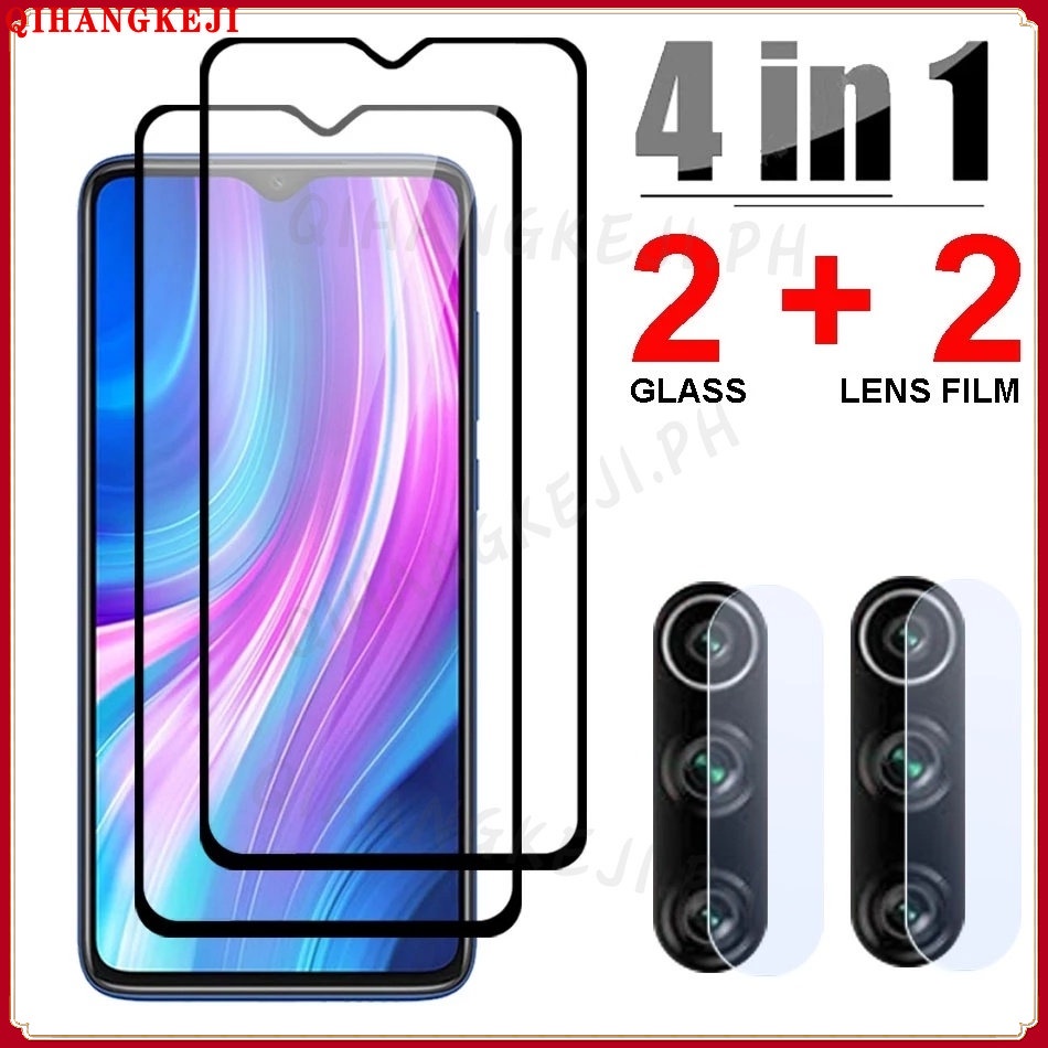 4in1 Full Cover Tempered Glass For Samsung A10 A20 A30 A50 A70 A10S A20 ...
