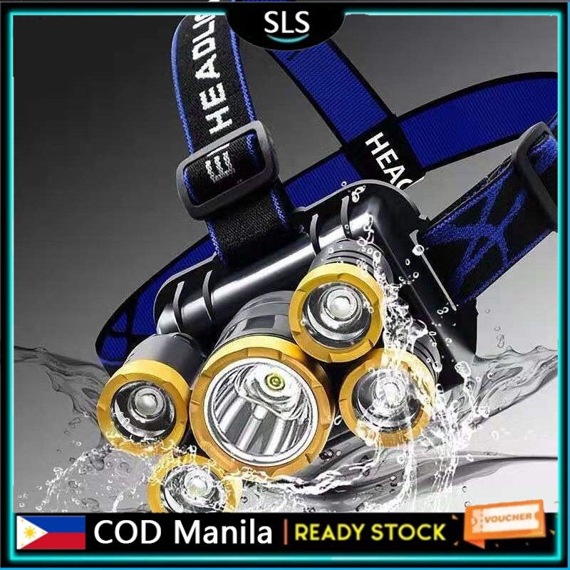 5 Led Headlight Torch Headlight Rechargeable Adjustable Mini Outdoor ...