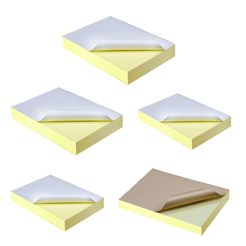 WIT 100 Sheets Waterproof A4 A5 Blank Matte Stickers Paper Smooth ...