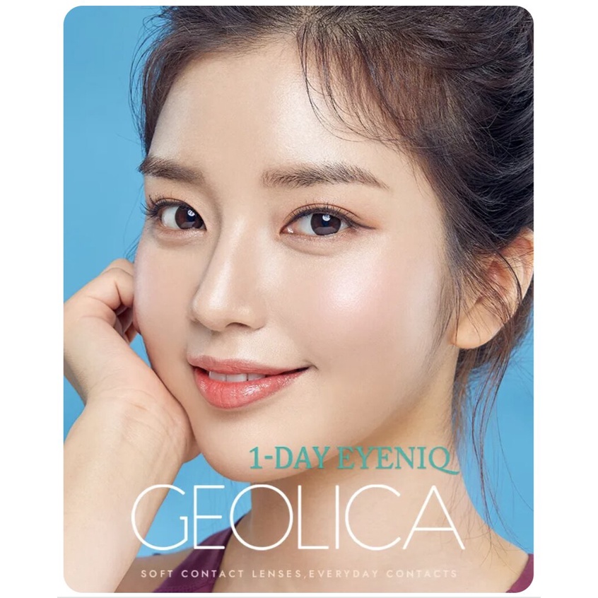 [Direct Ship from Korea] OLENS EYENIQ GEOLICA -1Day(20P)- Mocha Choco + BTS or IVE Won-young or ...