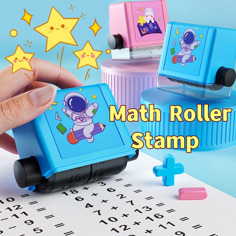Math Roller Stamp For Students Addition And Subtraction Exercises ...